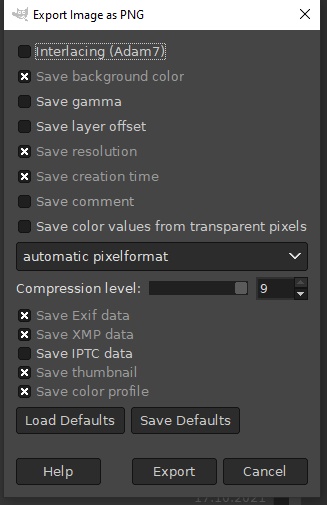 GIMP exporting different layers with different color values : r/GIMP